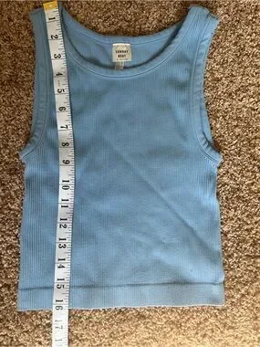 Sunday Best | Tops | Aritzia Sunday Best Blue Ribbed Tank Top Small Y2k ...